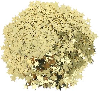 Amosfun Goldenes Sternenkonfetti 2cm Glitzernd Tischkonfetti f&uuml;r Geburtstag Hochzeit Partydeko Vielseitige Streudeko f&uuml;r Festlichkeiten und Bastelarbeiten