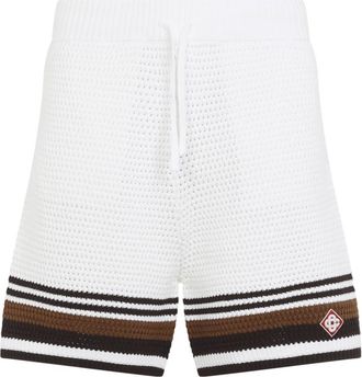 Casablanca Homme, Shorts, Blanc, Taille: XL Crochet Short