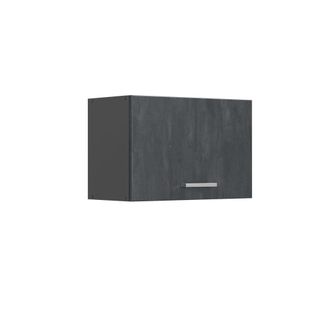 Vicco Hängeschrank R-Line, hängender Küchenschrank, Schwarz Beton/Anthrazit, 60 cm Flach