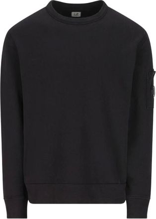 C.P. Company C.p. Company, Homme, Sweatshirts et sweats &agrave; capuche, Noir, Taille: XL Cotton SweaT-shirt