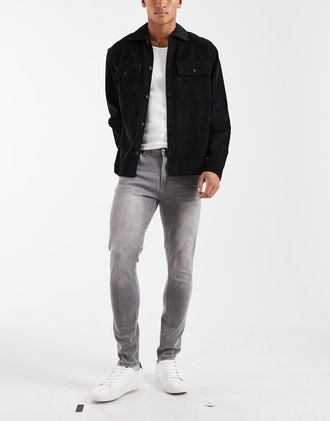 Capo Jean slim - Gris d&eacute;lav&eacute;