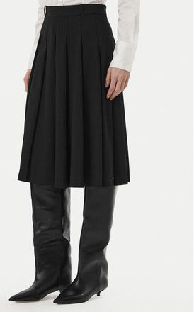 Tommy Hilfiger Faltenrock WW0WW51588 Schwarz A-Line Fit