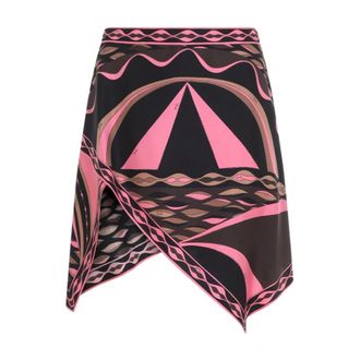 Pucci Jupe en soie - Femme - Jupes - Multicolore - Taille: 36 FR