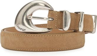 Fab By Fabienne Chapot Precious Pebble Belt Suede - - Accessories - Damen - Beige - 85 CM