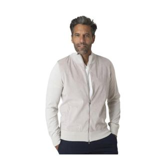 Gran Sasso Beige zip-up bi-material vest - - Jackets - Herren - Grau - L