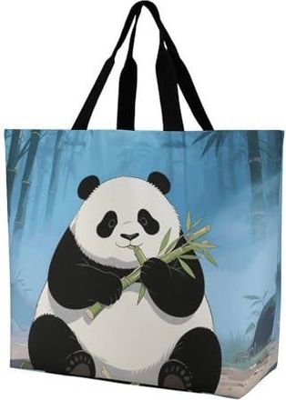 Generic Panda G&eacute;ant Sac Fourre-Tout Imperm&eacute;able Tote Bag L&eacute;ger Sac Courses Pour Travail Universit&eacute; Plage
