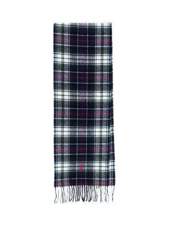 Polo Ralph Lauren Blue Wool Check Scarf