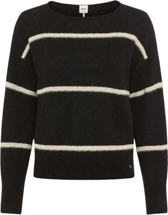 Brax Lisa Rundhals-Strick - - Knitwear - Damen - Schwarzk - L