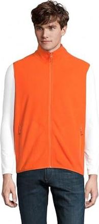 SOLS Veste Micropolaire zipp&eacute;e sans Manche Unisexe Factor BW L - Orange