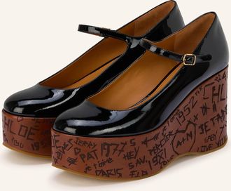 Chlo&eacute; Plateau-Wedges Maxime schwarz