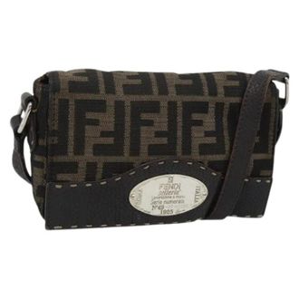 Fendi Pre-owned Vintage Zucca Canvas Shoulder Bag - Femme - Pre-owned - Brun - Taille: ONE Size