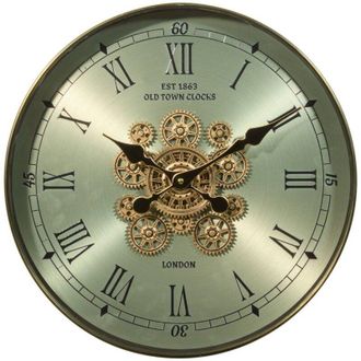Atmosphera Horloge Michel D45cm vert - Atmosphera cr&eacute;ateur dint&eacute;rieur