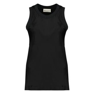 Ami Tanktop mit Satin-Effekt - - Tops - Damen - Schwarzk - S