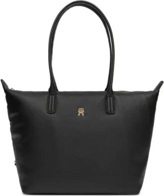 Tommy Hilfiger Femme, Sacs, Noir, Taille: ONE Size Soft TH Monogram Tote Bag
