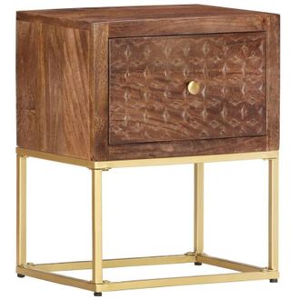 vidaXL Nachttisch 40x30x50 cm Mango Massivholz vidaXL