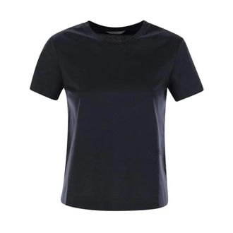 Max Mara Crew Neck Short Sleeve T-Shirt - - Tops - Damen - Blau - XS