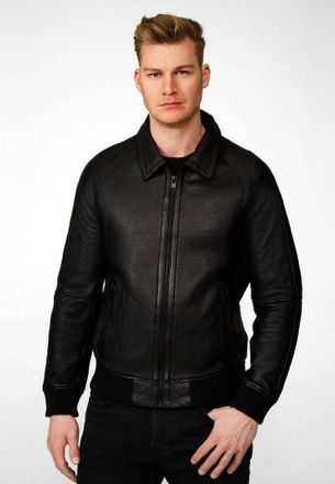 Ricano Lederjacke Ben Hochwertiges Lamm-Nappa-Leder