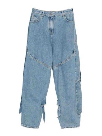 The Attico Straight Leg Jeans - Blau