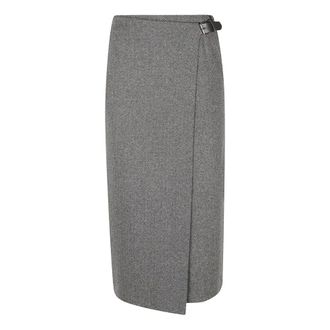 Max Mara Jupe Midi Petali - Femme - Jupes - Gris - Taille: 36 FR