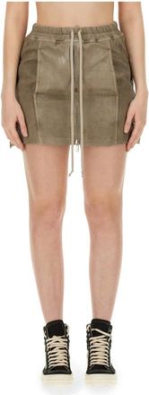 Rick Owens Femme, Jupes, Beige, Taille: 40 FR Babel Mini Skirt