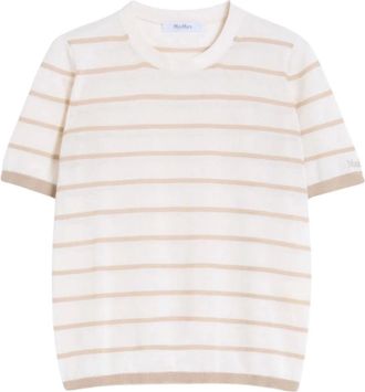 Max Mara Femme, Pulls, Beige, Taille: 42 FR Favetta Sweater