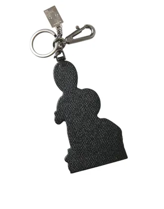 Dolce & Gabbana Leather DG Family Charm Key Case - Multicolor