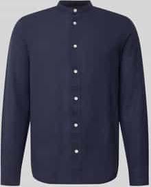 Only & Sons Slim Fit Freizeithemd aus Baumwoll-Leinen-Mix Modell CAIDEN