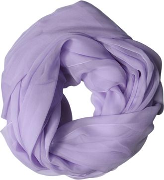 Dolce & Gabbana Purple Stole Silk Neck Wrap Shawl Men Scarf