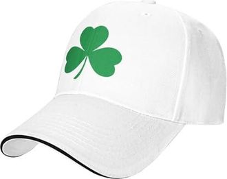 Generic Chapeau De Baseball Tr&egrave;fles Verts Irlandais Chapeau De Golf Anti-Soleil L&eacute;g&egrave;re Casquette Sandwich, pour Cyclisme, Randonn&eacute;e, Femmes, 55-59cm
