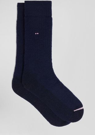 Eden Park Paire De Chaussettes En Laine Alpaga M&eacute;lang&eacute;e Bleu Marine