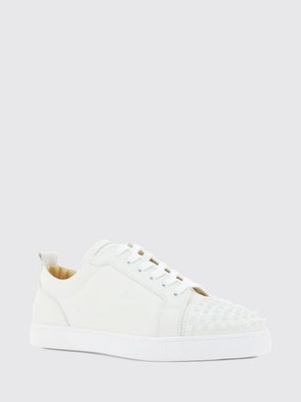 Christian Louboutin Baskets Louis Junior Spikes en cuir de veau lisse