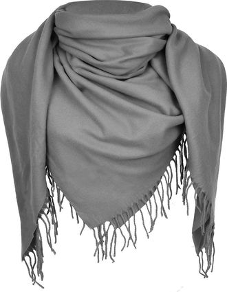 Glamexx24 Schal Damen Warm Herbst Winter Schultertuch mit Fransen Baumwolle Schals und T&uuml;cher Herren Umschlagtuch Winterschal