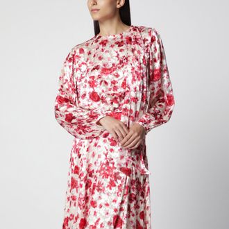 Isabel Marant Firma Bluse aus bedrucktem Seiden-D&eacute;vor&eacute;-Georgette