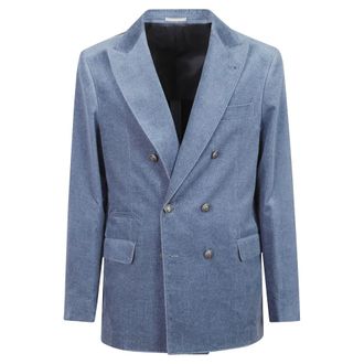 Brunello Cucinelli Mv4517Bpdkc005 Blazer - - Jackets - Herren - Blau - XL