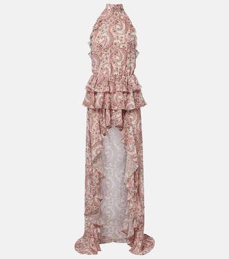 Bananhot Robe longue Malena &agrave; motif cachemire