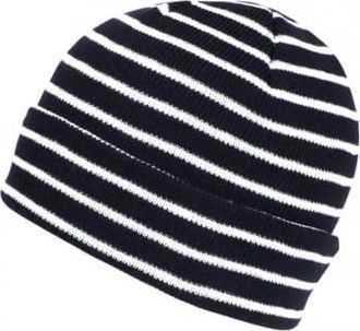 Nyls Cr&eacute;ation Bonnet Marin Bleu et Blanc Style Breton Tendance Elfenn - Taille Unique - Bleu