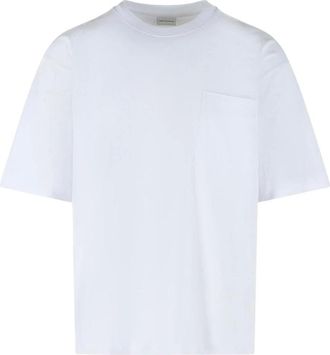 Dries Van Noten Homme, Tops, Blanc, Taille: XL Heso T-shirt