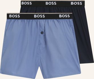 HUGO BOSS Pyjamas Unterteil 2p Boxer Shorts Ew blau