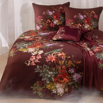 ESTELLA Traumstoff Mako Satin Bettwäsche Set - Bettgarnitur aus 100% Baumwolle - Hochwertig und Elegant - 155x220 cm + 80x80 cm - Design: Salome