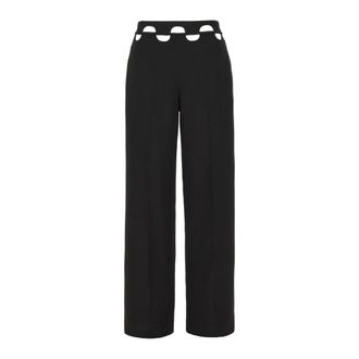 Dion Lee Stretch Nylon Wide-Leg Hose mit Cut-Out-Bund - - Trousers - Damen - Schwarzk - S
