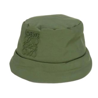Loewe Pre-owned Puffer Bucket Hat - - Pre-owned - Herren - Gr&uuml;n - ONE SIZE
