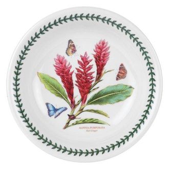 Portmeirion Exotic Botanic Garden Lot de 6 bols &agrave; p&acirc;tes, 21,6 cm, diff&eacute;rents motifs, passent au lave-vaisselle, au micro-ondes et au four pour p&acirc;tes, soupes, sala