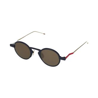 Thom Browne unisex, Accessoires, Jaune, Taille: 43 MM Titanium Round Lunettes de soleil