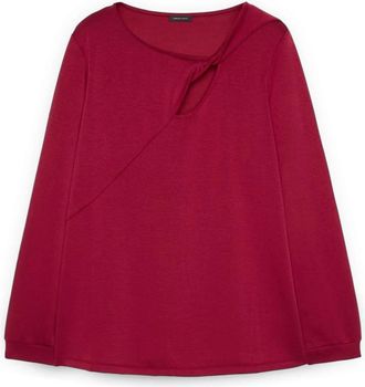 Fiorella Rubino Femme, Blouses et Chemises, Rouge, Taille: 38 FR T-shirt Scuba avec d&eacute;coupe