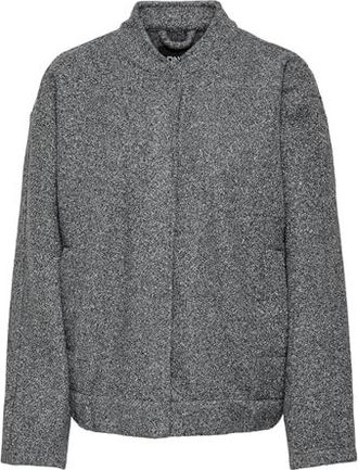 Only Onlgaia Boucle Bomber OTW Os Blouson, Gris fonc&eacute; m&eacute;lang&eacute;, S Femmes