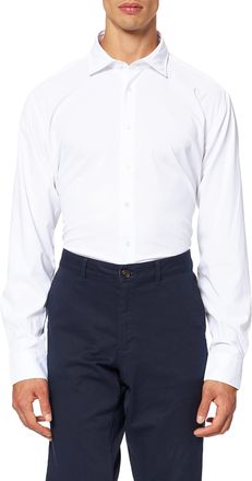 Seidensticker Herren Business-Hemd - Extra Slim Fit - Bügelfrei - Kent-Kragen - Langarm - Baumwollmischung, Weiß, 37 EU