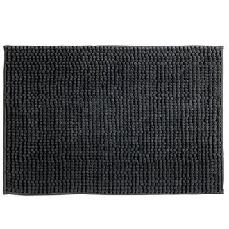 MSV Tapis de Bain Microfibre Chenille 50x80cm Gris Foncé