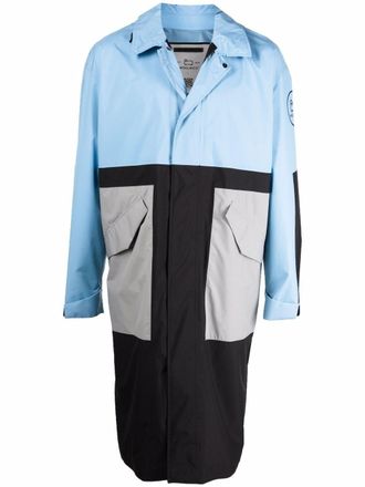 Woolrich manteau Delaware &agrave; design &agrave; empi&egrave;cements - Bleu