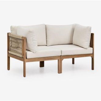 Sklum Sklum - Branson 2-teiliges Modulsofa mit Armlehnen aus Akazienholz Akazie Braun