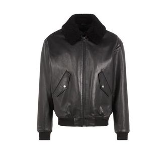 Saison 1865 lederjacke - schwarz